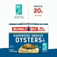 Bumble Bee Smoked Oysters, Hardwood Canned, 3.75 oz Can - Protein ...