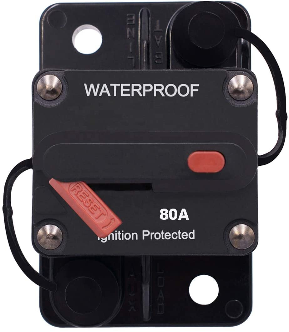 80A Circuit Breaker with Manual Reset, Unbranded Waterproof 80 Amp ...
