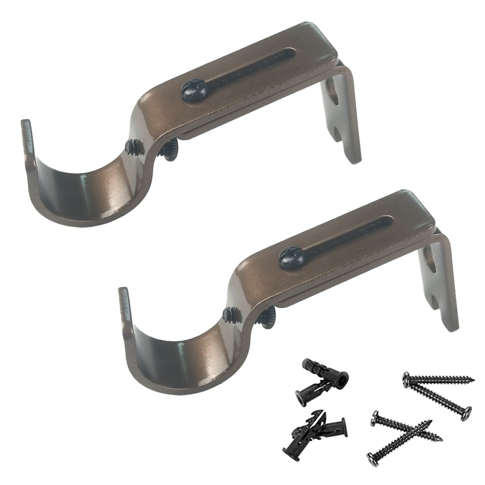 DISHAN Curtain Rod Bracket Set - High Hardness - Strong Load-Bearing ...