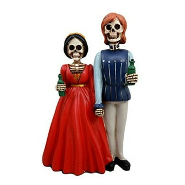 Love Never Dies Day Of The Dead Wedding Dance Skeletons Groom And Bride Figurine - Walmart.com
