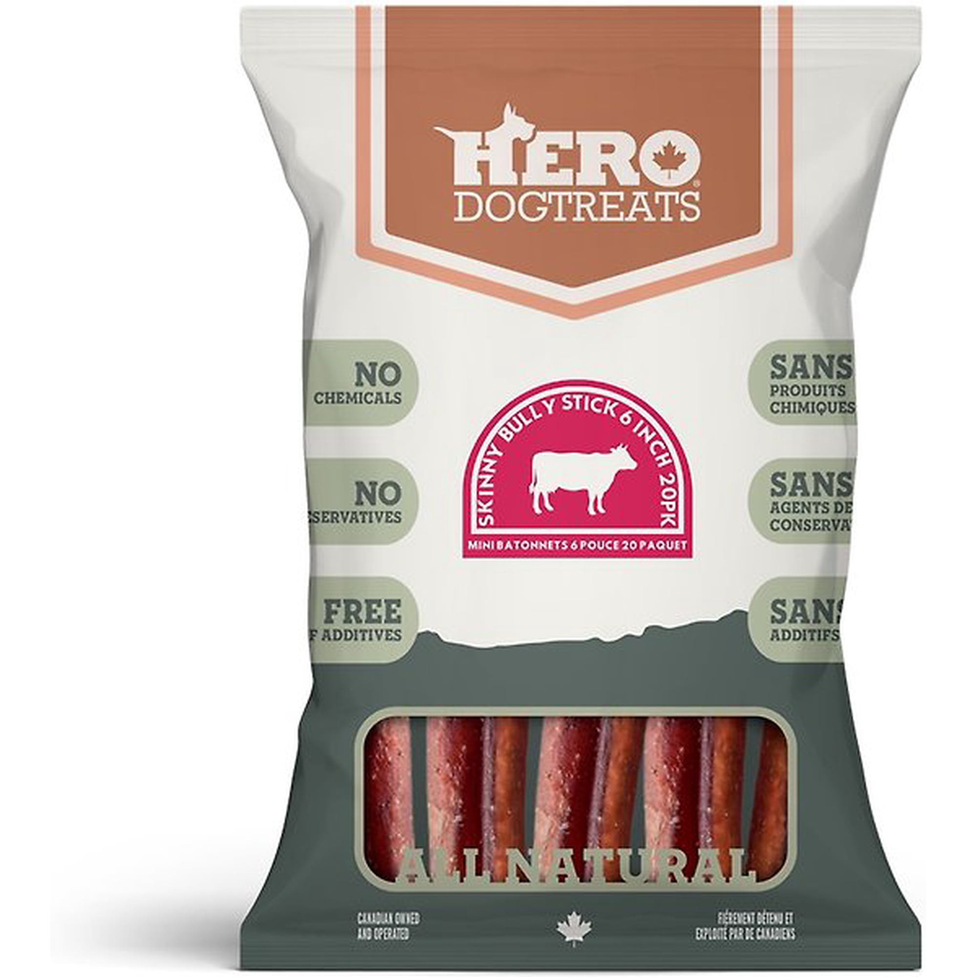 Click here for Hero Dog Treats 6 Skinny Bully Stick Dog Treat  20... prices