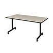 Regency Kobe 42 inch x 24 inch Mobile Training Table in Mahogany ...