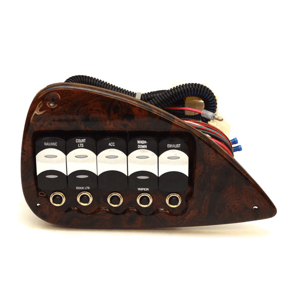 Crownline Boat Switch Breaker Panel 20968 | 8 3/4 x 5 Inch Woodgrain ...
