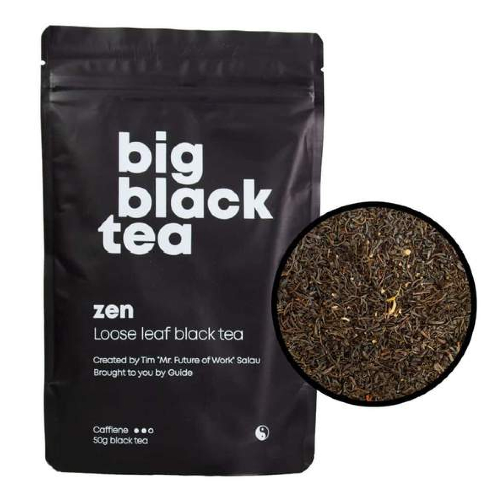 Big Black Tea, Premium Natural Organic Loose Leaf Caffeinated Craft Tea ...