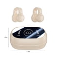Ear Clip Bluetooth Headphones - TWS True Wireless, Bluetooth 5.3 & LED ...