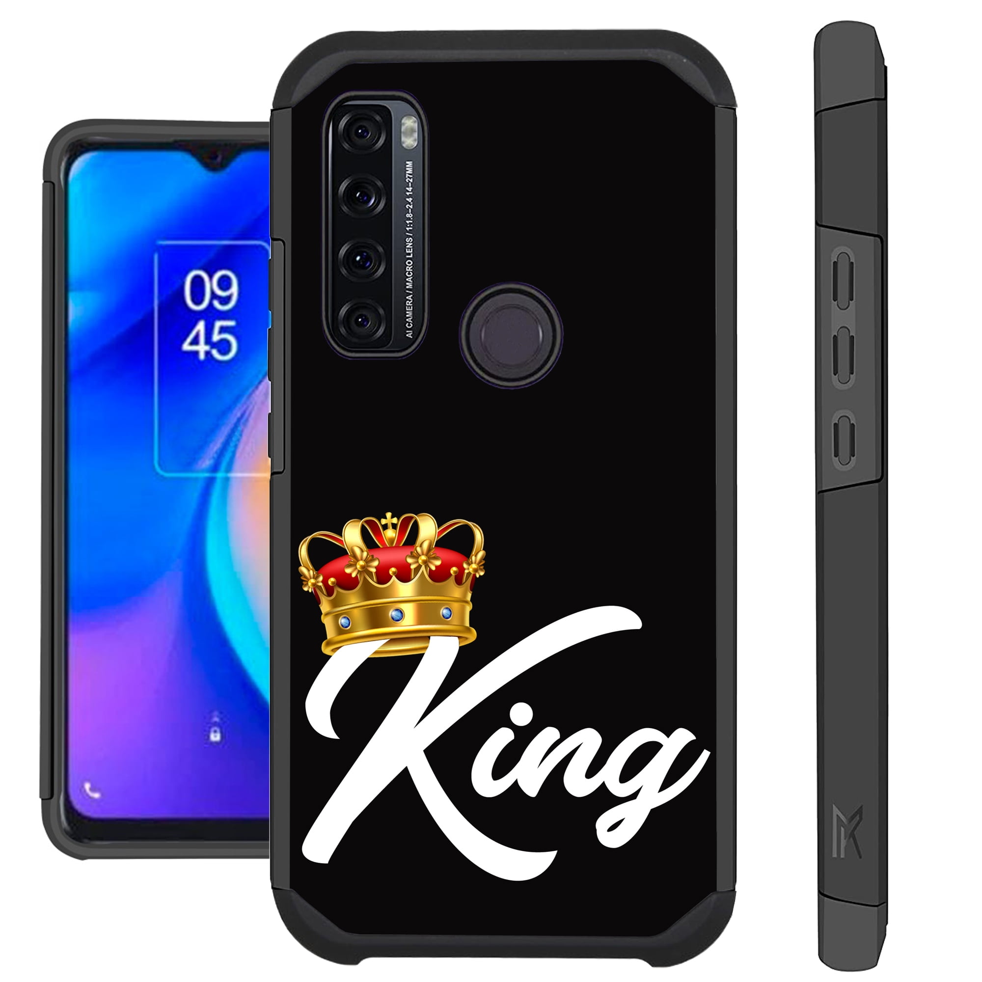 Compatible with TCL 20XE Hybrid Fusion Guard Phone Case Cover (King ...
