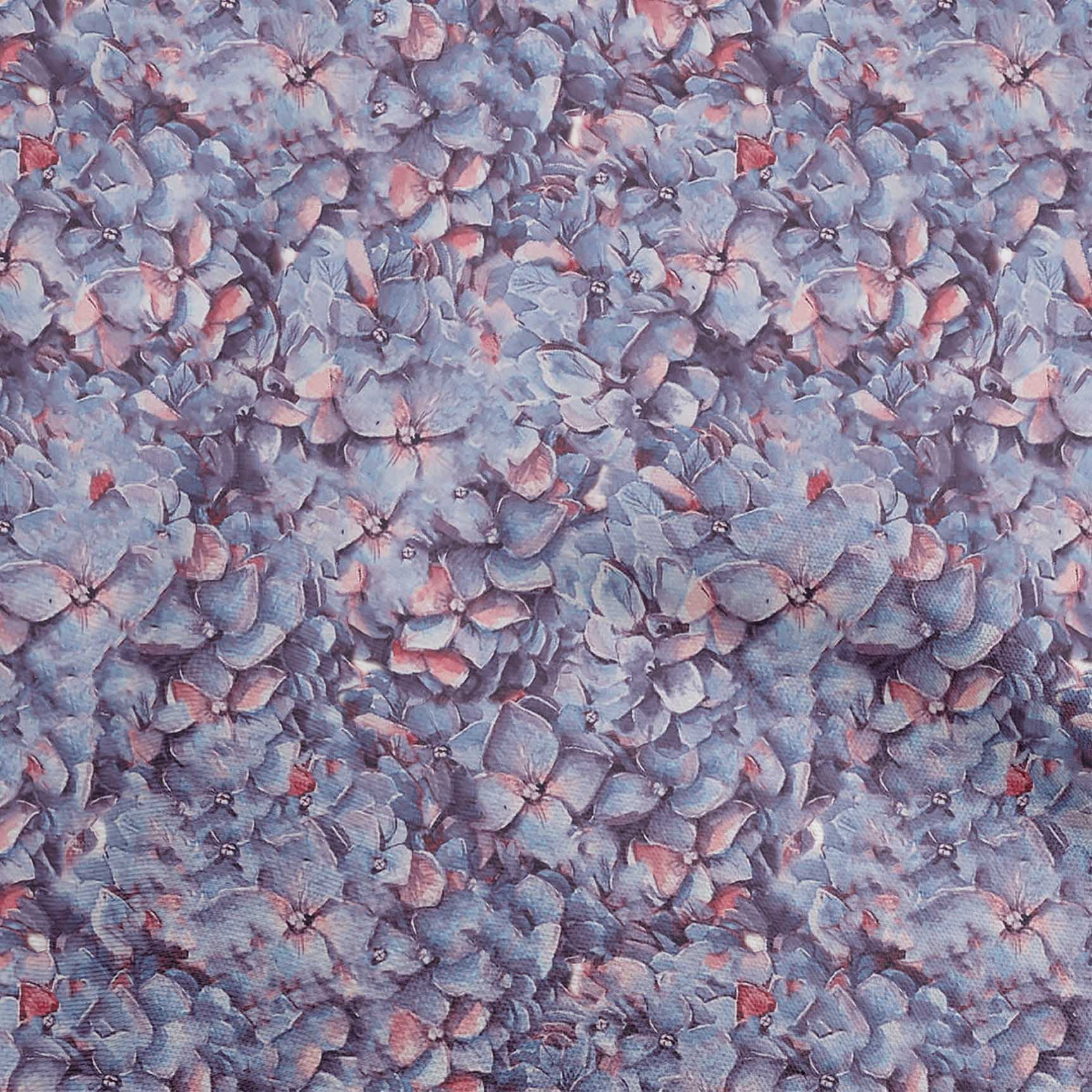 oneOone Cotton Poplin Purple Fabric Abstract Floral Fabric For Sewing ...