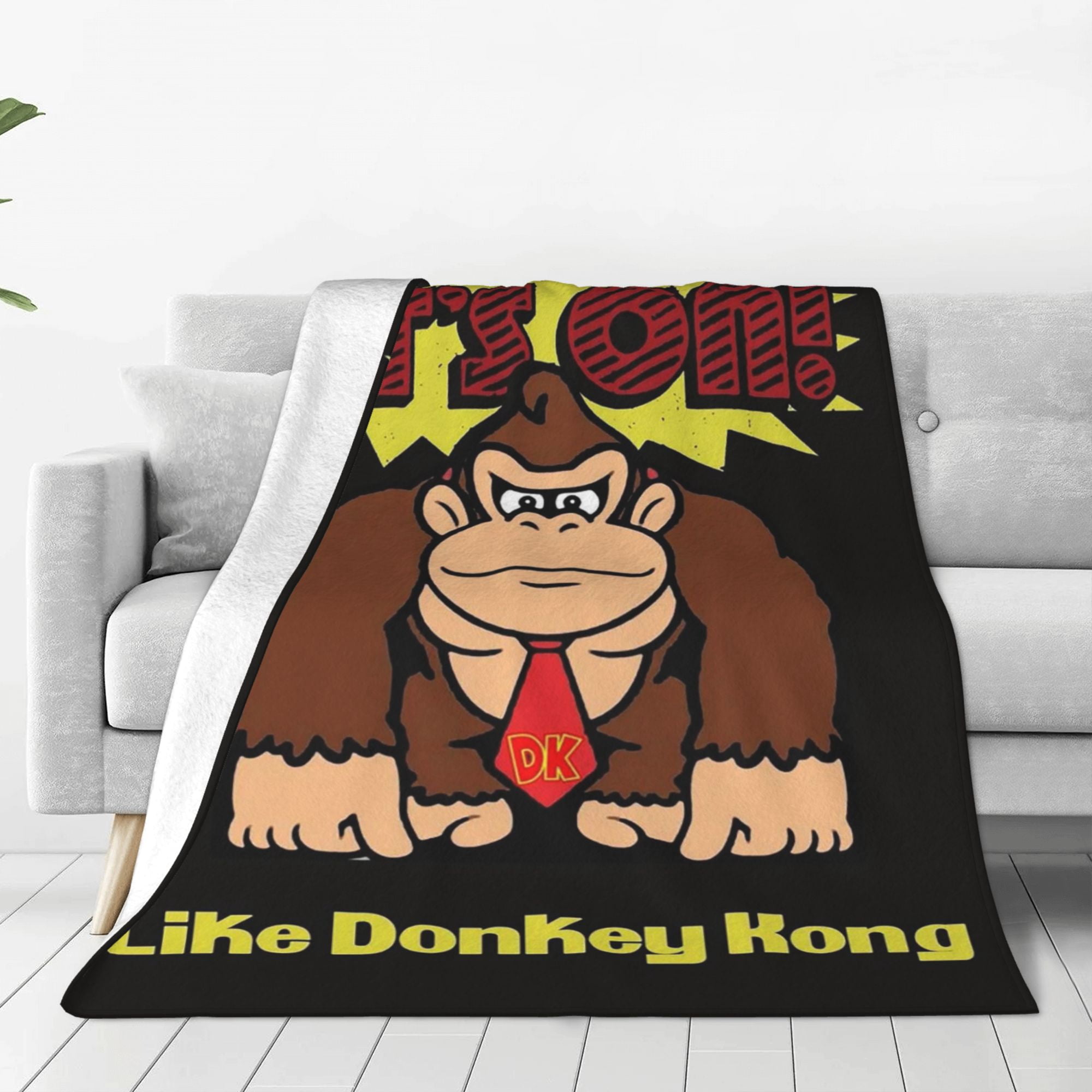 Click here for Aantwell Donkey Kong Gorilla Soft Throw Blanket Fl... prices