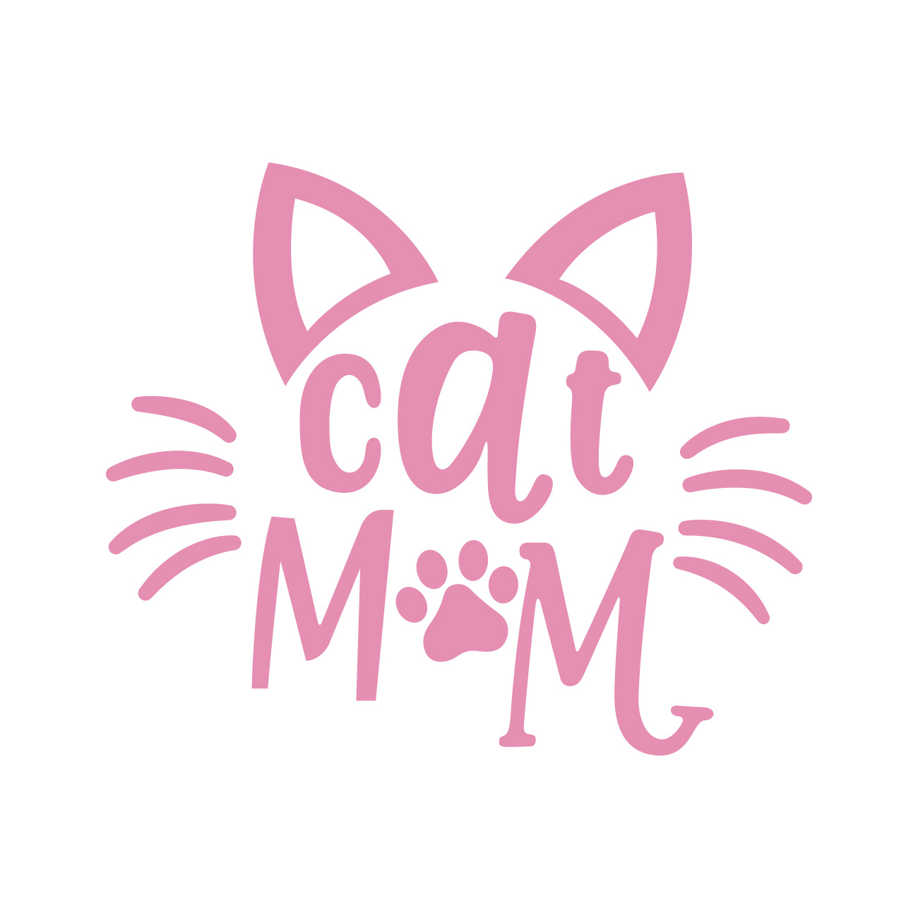 Cat Mom Sticker Decal Die Cut - Self Adhesive Vinyl - Weatherproof ...