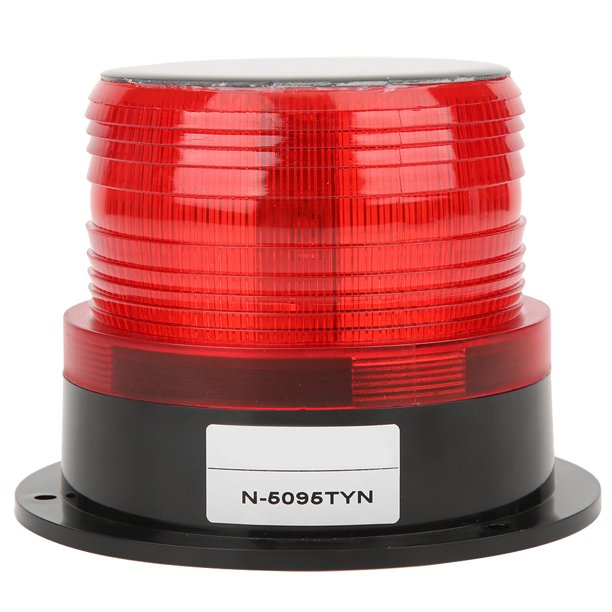 Wekity LED Solar Warning Light Strobe Barricade Traffic Signal Beacon ...
