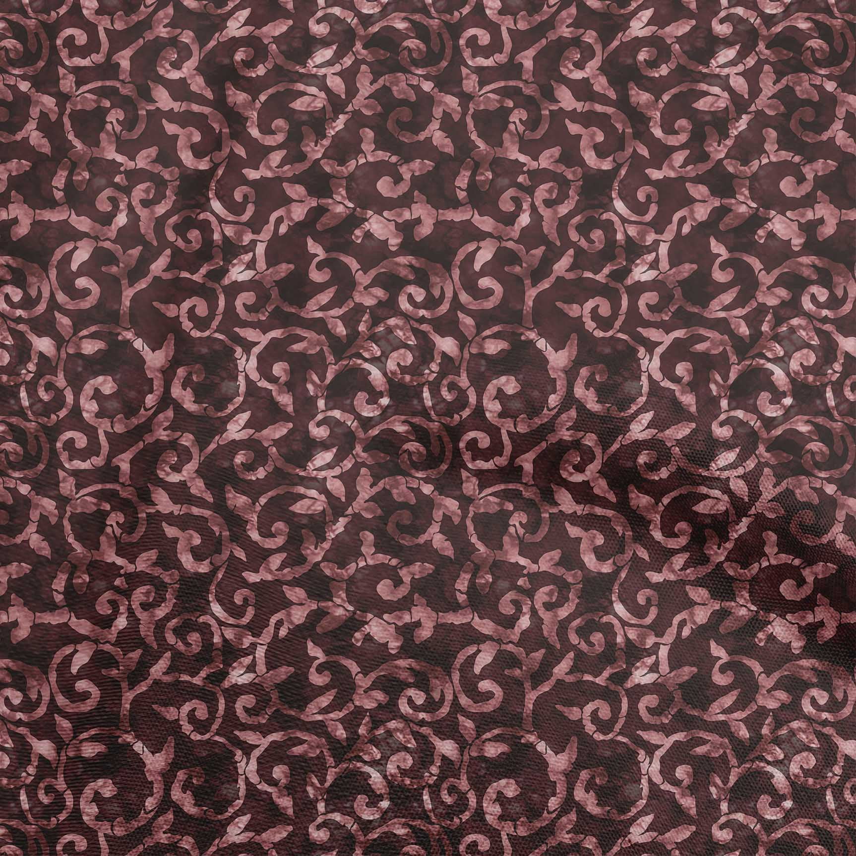 oneOone Velvet Maroon Fabric Abstract Leaves Diy Clothing Quilting ...