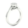 1/2 Carat T.W. Diamond 10kt White Gold Criss Cross Engagement Ring ...