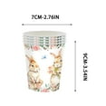 Easter Party Supplies Disposable Tableware Spring Floral Bunny Theme ...