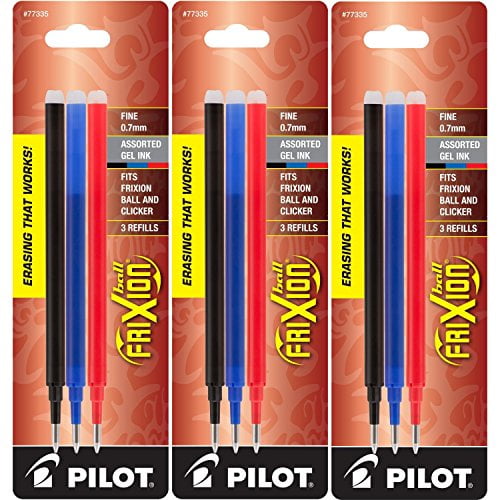 Pilot Gel Ink Refills for FriXion Erasable Gel Ink Pen, Fine Point ...