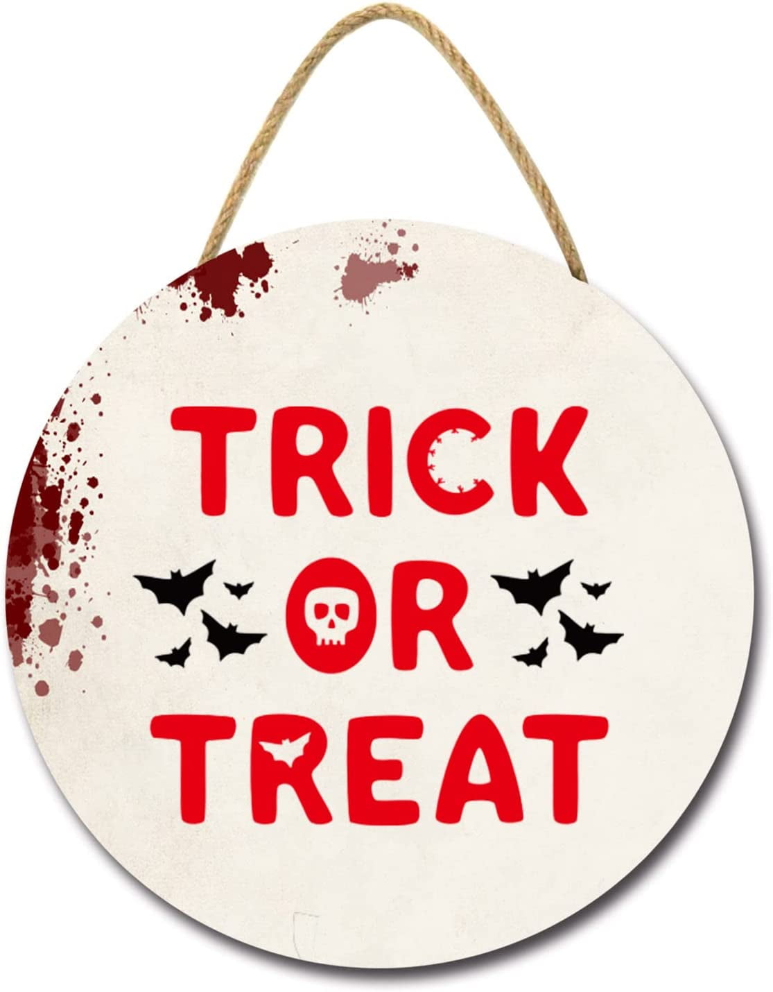 Eveokoki 12" Trick or Treat Halloween Decoration Halloween Sign for ...