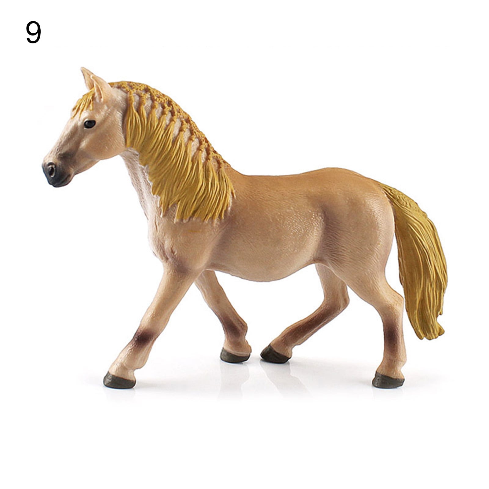 HEVIRGO Miniature Horses Toy Detailed Texture High Simulation ...