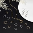 48Pcs 6 Styles Stainless Steel Linking Ring Horse Eye Round Ring ...