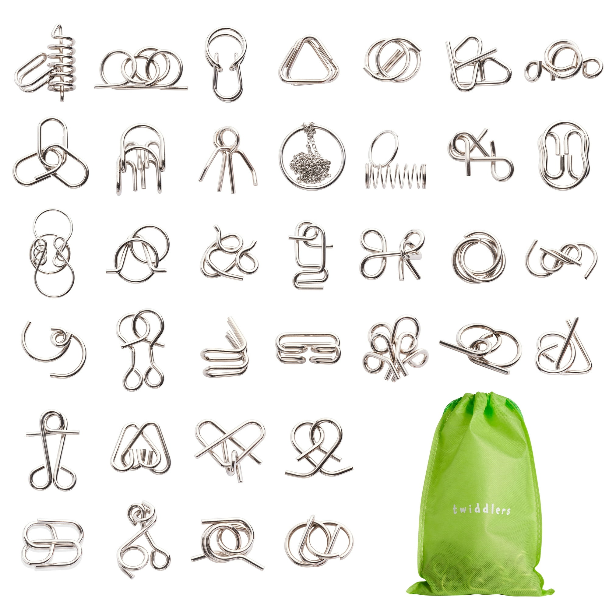 Click here for The Twiddlers 36 Metal Brain Teaser Puzzles For Ki... prices