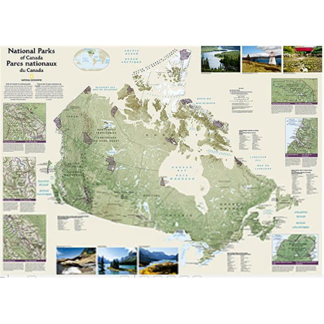 National Geographic Maps RE01020683 Canada National Parks Wall Map ...