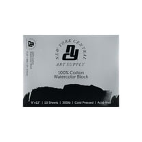 New York Central Watercolor Paper Sheets, 5x7 Inch, 140lb Hot Press ...