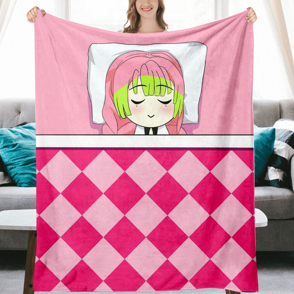 Demon Slayer Blanket Q Version Kanroji Mitsuri Bed Blanket Fashionable ...