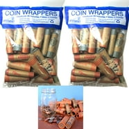 Coin-Tainer Preformed Tubular Coin Wrappers, Pennies, $.50, 1000 ...