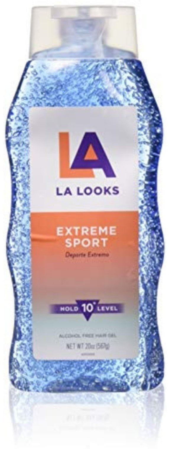 La Looks Gel #10 Extreme Sport Tri-Active Hold Blue 20 oz - Walmart.com