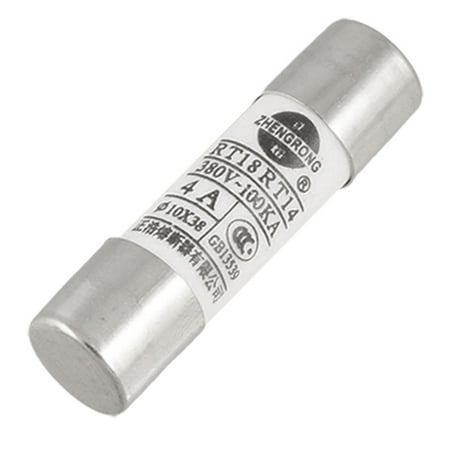 Electrical 10 x 38mm 380V 4A Cylindrical Fuse Links 5 Pcs | Walmart Canada