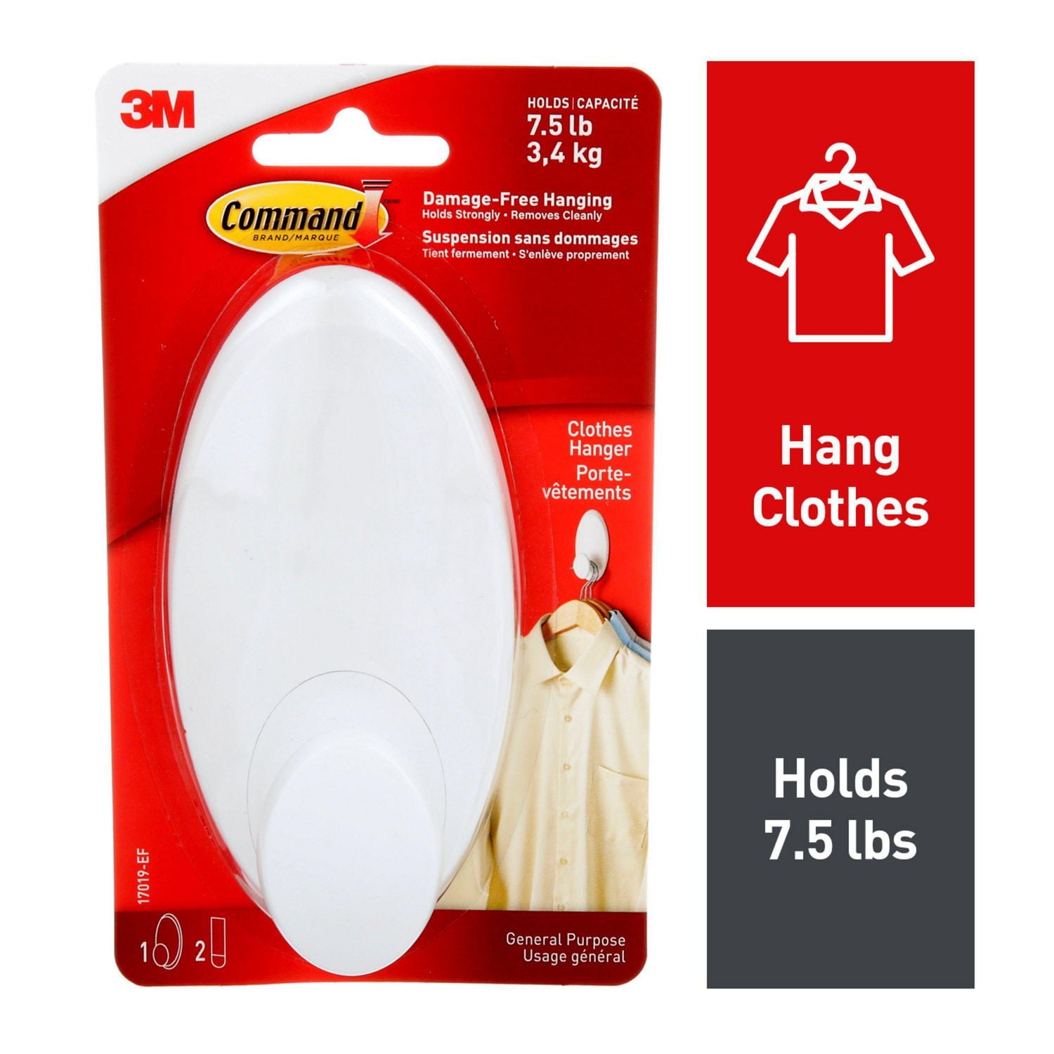 Click here for Command Clothes Hanger 17019-Ef  Large L prices