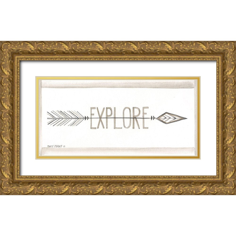 Shamp, Cindy 18x11 Gold Ornate Wood Framed with Double Matting Museum ...