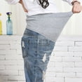 2025 New Pregnant Woman Cotton Leggings Maternity Ripped Jeans ...