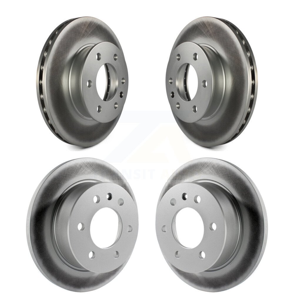 Click here for Genius Front Rear Coated Disc Brake Rotors Kit For... prices