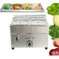 INTBUYING Food Warmer Commercial Buffet Food Soup Warmer Countertop ...