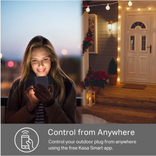 TP-Link Kasa Smart Wi-Fi Outdoor Plug with 2 Sockets (KP400) - Walmart.com