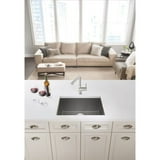 Blanco PRECIS 24" Single Bowl SILGRANIT Sink Metallic Gray - Walmart.com