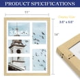 11x14 Collage Frame, Displays 5 Photos in 4x6 Size, Wooden Multi-Photo ...