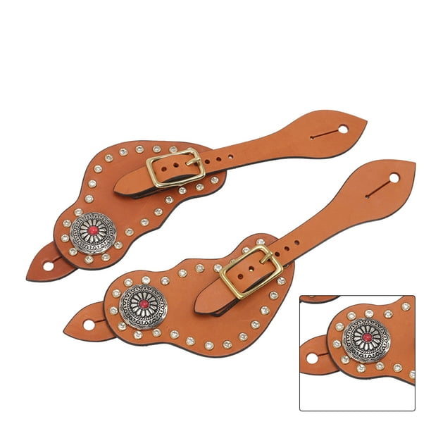 Spur Strap, Vintage Slippy Cow Leather Adjustable Spur Strap 1 Pair ...