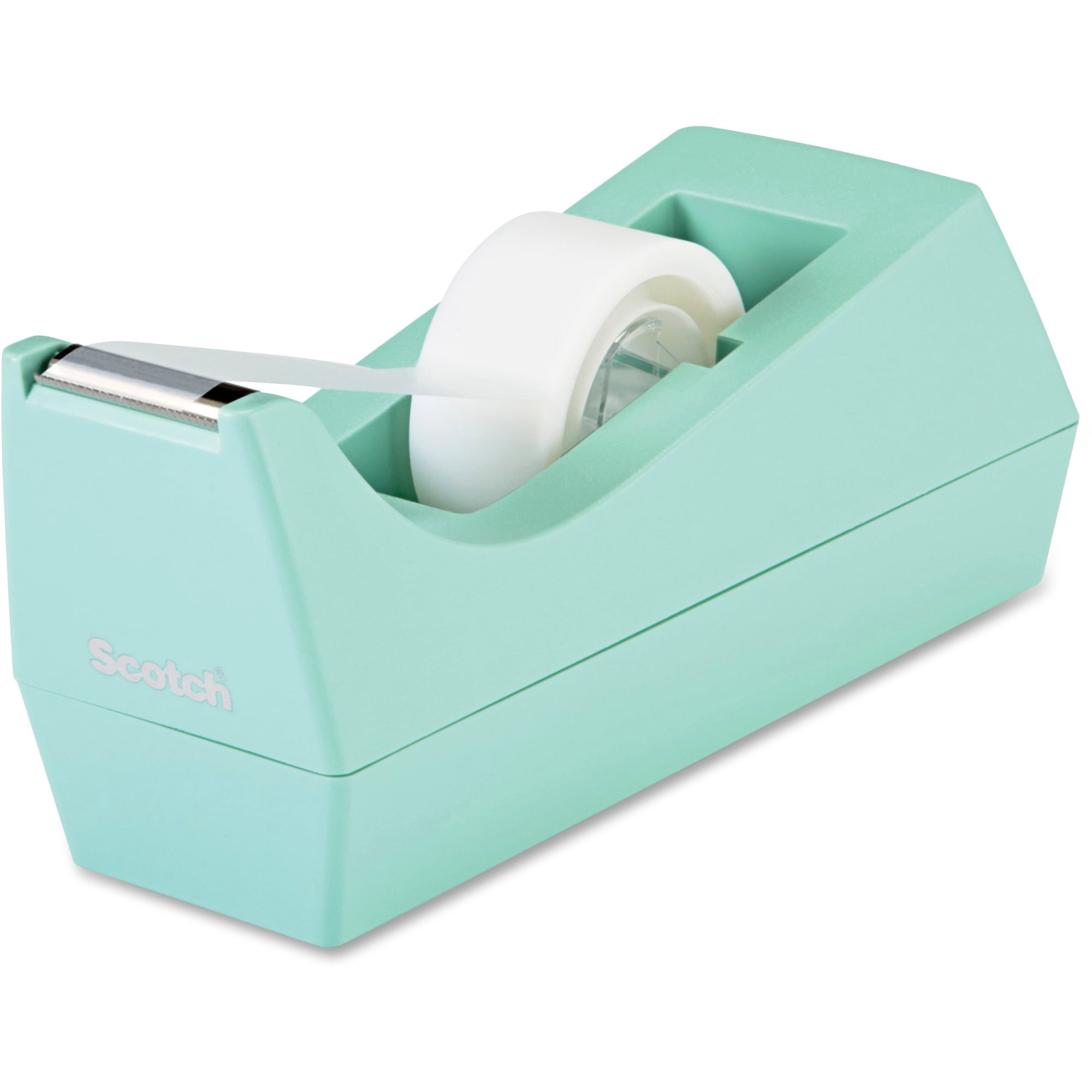 Scotch Classic Desktop Tape Dispenser, Mint Green, 1" Core - Walmart.com