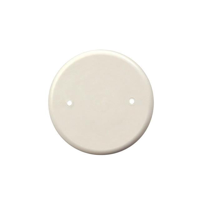 Round Fiberglass Box 1 Gang Ceiling Outlet Box Cover, White - Walmart.com