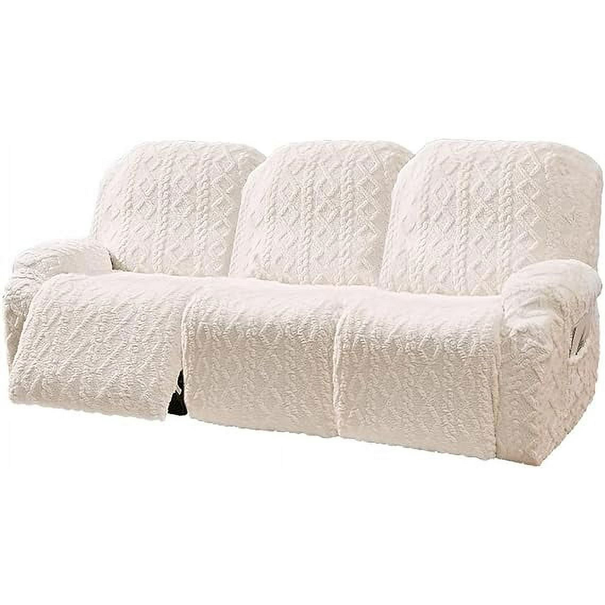 Click here for Nvzi 8 Pieces Geometric Jacquard Plush Recliner So... prices
