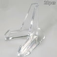 20Pcs Plastic Coin Display Stand Clear Round Square Case Card Holder ...