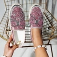 AUDeals Women’s Platform Rhinestone Glitter Slip On Sneakers Cute ...