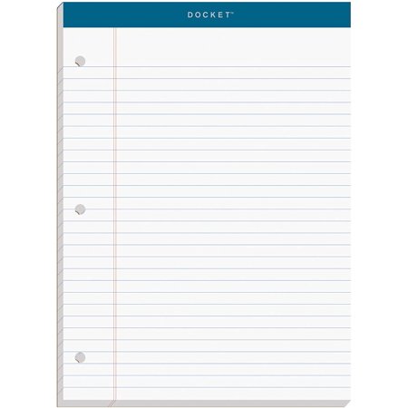 TOPS Double Docket Double Docket Writing Tablet with Extra Rigid Back ...