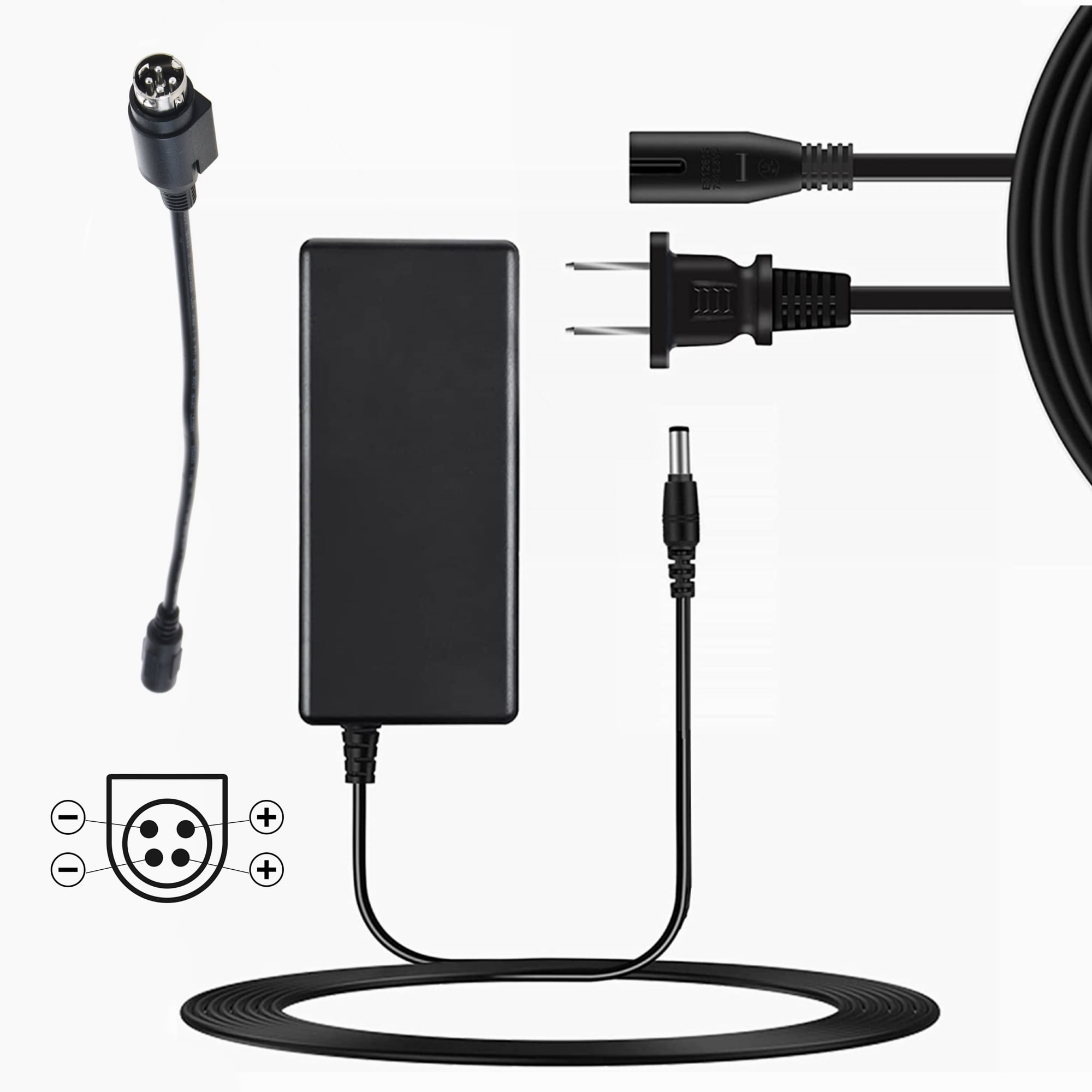 FITE ON 24V 5A 4 pin AC Adapter Charger Replacement for Mintek DTV-233 ...