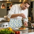 Blue White Hydrangea Kitchen Restaurant Half Waist Apron, Floral ...