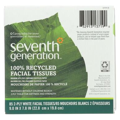 Seventh Generation Facial Tissues 2-ply sheets 85 count - Walmart.com