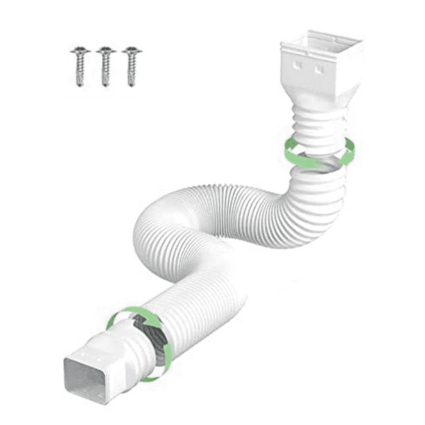Rain Gutter Downspout Extensions, Flexible Drain Downspout Extender ...