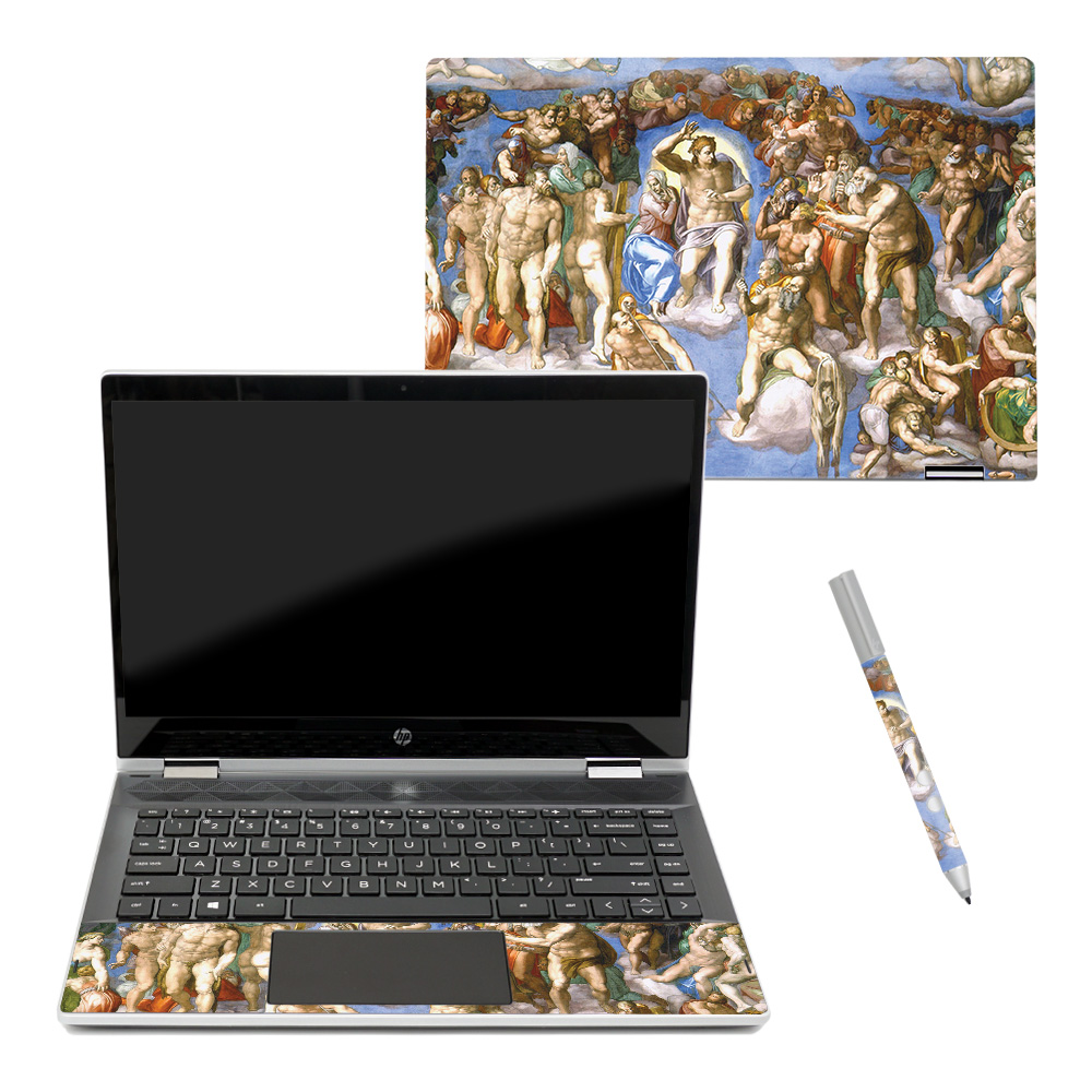 Skin Decal Wrap Compatible With Pavilion x360 14" (2018) Sticker Design ...