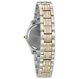 Bulova Women's Quartz Wrist Watch, Two Tone Stainless Steel with ...