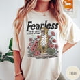 Fearless Bible Verse Comfort Colors T-Shirt, Isaiah 41:10 Christian Tee ...